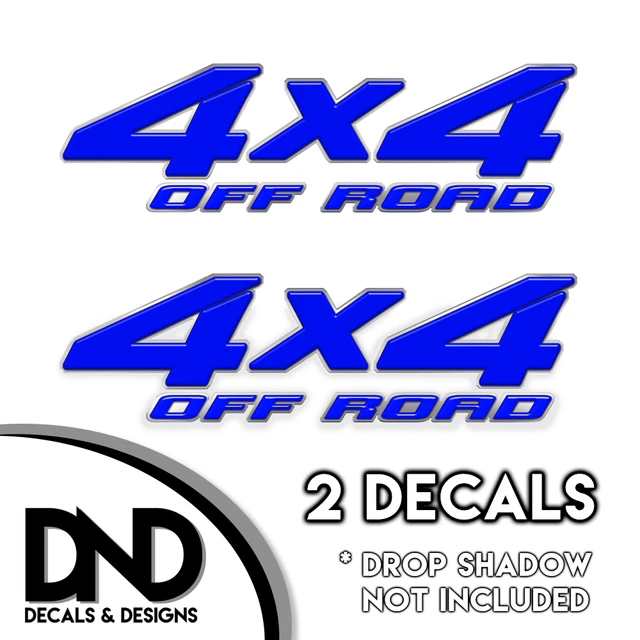 4X4 OFF ROAD Decals 2 Pk Sticker For Ford Chevy Sierra Truck Dark 4x4-off-road-decals-2-pk-sticker-for-ford-chevy-sierra-truck-dark