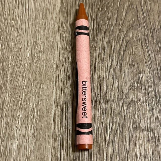 VINTAGE BINNEY & Smith Crayola Crayon Bittersweet Retired Easton PA USA ...