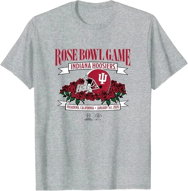 INDIANA HOOSIERS 2025 College Football Playoff Rose Bowl T-Shirt £15.16 ...