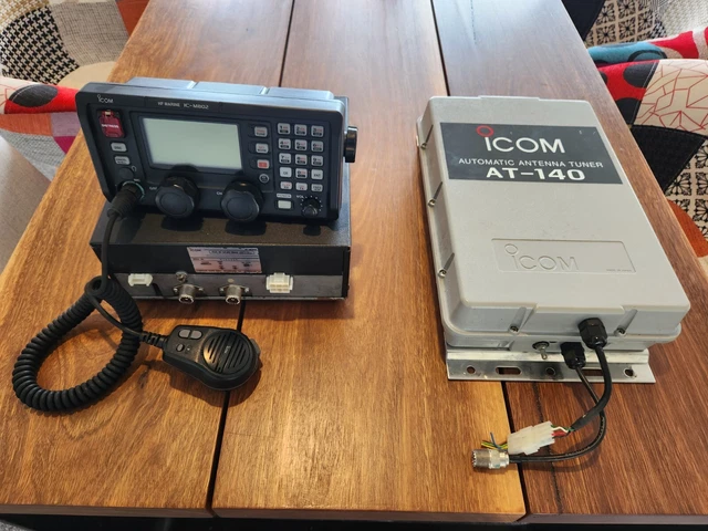 ICOM IC-M802 SSB HF Marine Transceiver with Automatic Antenna Tuner AT ...