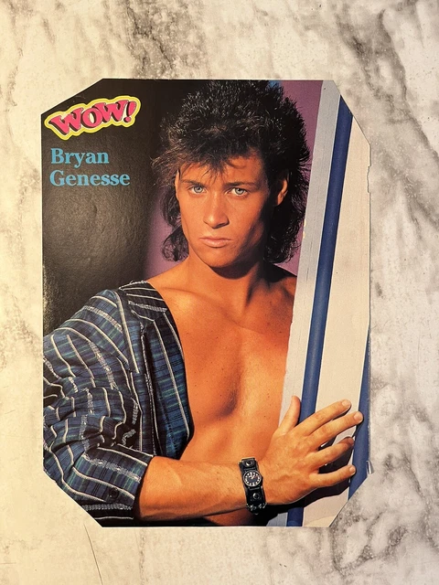 BRYAN GENESSE SHIRTLESS Pinup from 80’s Teen Magazine. 80’s Hunk. EUR 4 ...