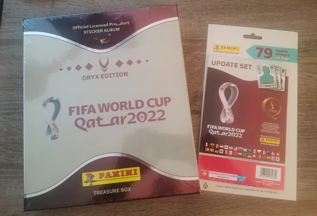 FIFA WORLD CUP Qatar 2022 Oryx Treasure Box Album + set aggiornamenti ...