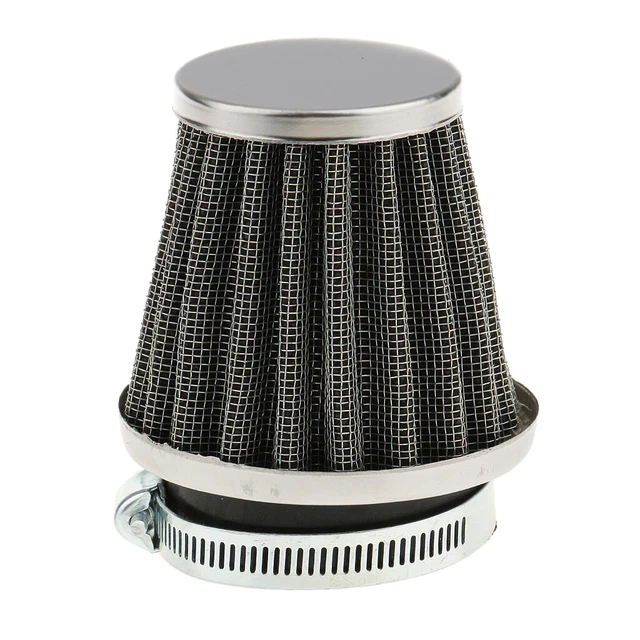 SOLID CONE COLD Air Filter Intake Cleaner Inlet for Motorcycles - 50mm ...