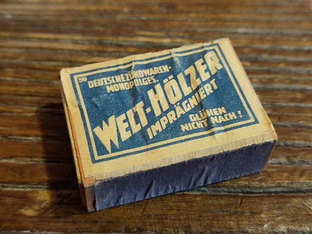 BOITE D’ALLUMETTES WELT HOLZER Allemand 39-45 WW2 Vie Quodienne ...