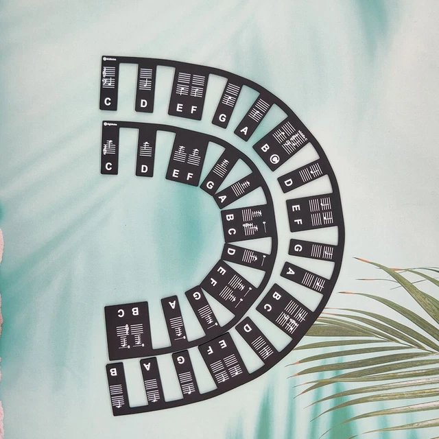 61 KEY KEYBOARD Letter Stickers Marker for Beginner Kids (Black) $13.69 ...