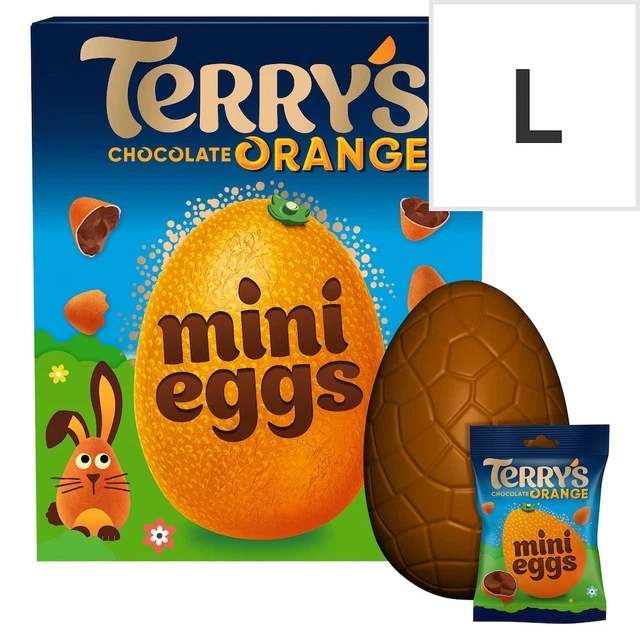 TERRY'S CHOCOLATE ORANGE Easter Egg with Mini Eggs 200g (2 Pack ...