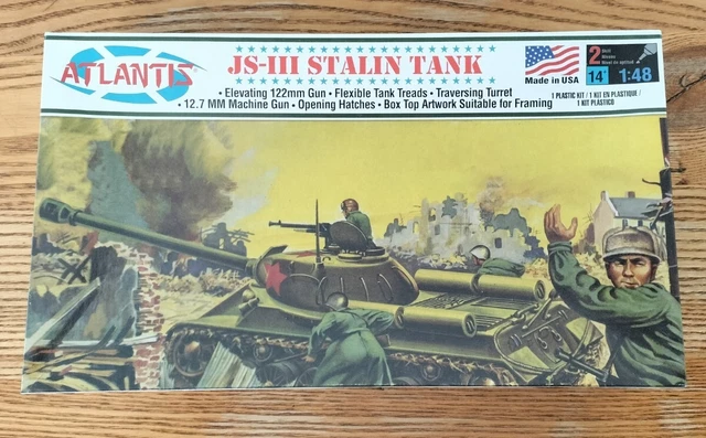 ATLANTIS MODEL 1/48 Wwii Soviet Army Stalin Heavy Tank Russian Js Iii ...