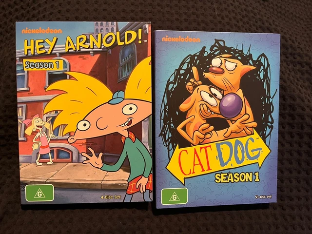 2X KIDS NICKELODEON DVD Bundle Lot Hey Arnold Season 1 / Cat Dog Season ...