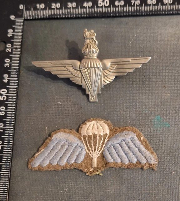 WW2 BRITISH PARATROOPER Beret Badge & Jump Wing £200.00 - PicClick UK