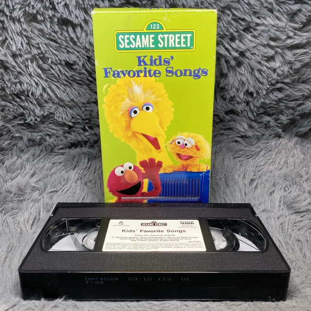 SESAME STREET: KIDS’ Favorite Songs VHS 1999 Elmo’s Top Ten Countdown ...