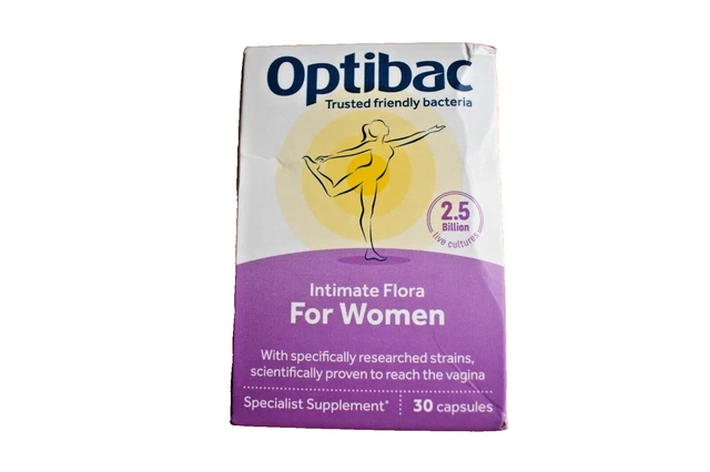 2 X 30 Optibac Probiotics Intimate Flora For Women - 60 Capsules £24.95 ...