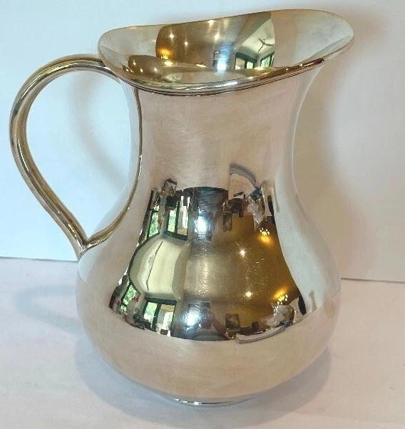 VINTAGE CHRISTOFLE WATER Pitcher, measuring eight inches tall. In good ...