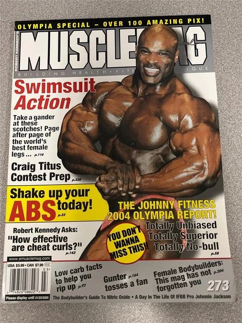MUSCLEMAG BODYBUILDING MUSCLE SWIMSUIT ISSUE magazine RONNIE COLEMAN 3 ...