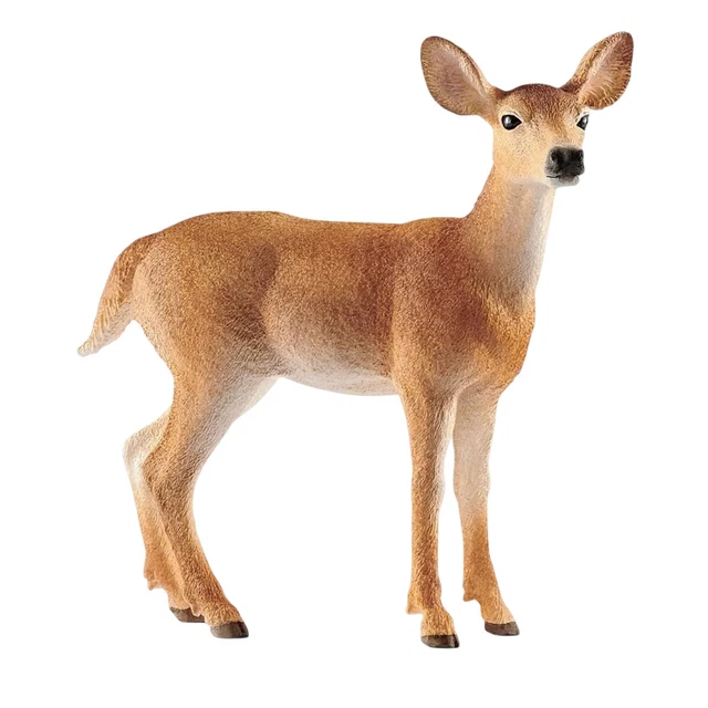 FIGURINE BICHE DE Virginie à Queue Blanche Wildlife Schleich Marron EUR ...