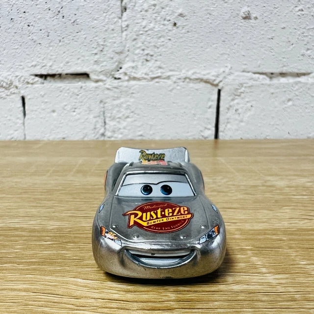 LIGHTNING MCQUEEN WITH Metallic Silver Finish Paint Disney Pixar ...