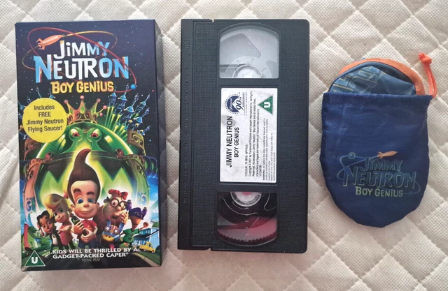 Nickelodeon Jimmy Neutron Boy Genius Vhs Rare Card Boxed Edition With 7805