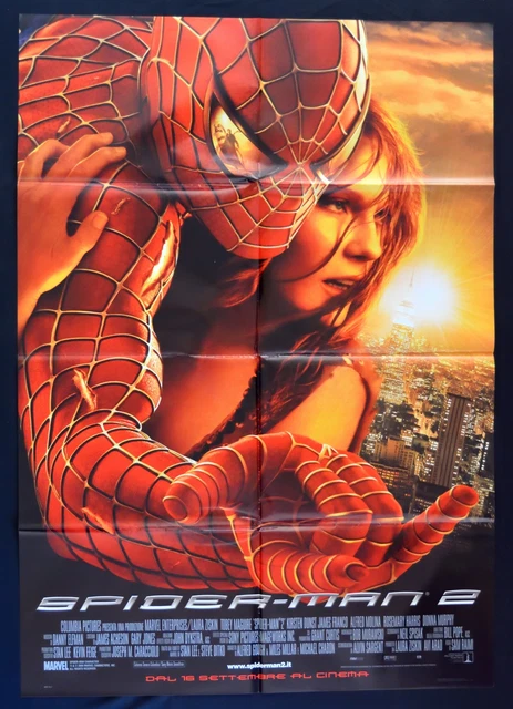 MANIFESTO SPIDER MAN 2 Sam Raimi Spiderman Uomo Spider Magurie Dafoe ...