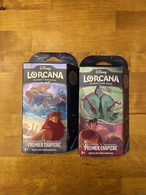 LORCANA DISNEY - Lot de 2 Deck de démarrage Premier chapitre neuf FR ... LORCANA DISNEY - Lot de 2 Deck de démarrage Premier chapitre neuf FR ...