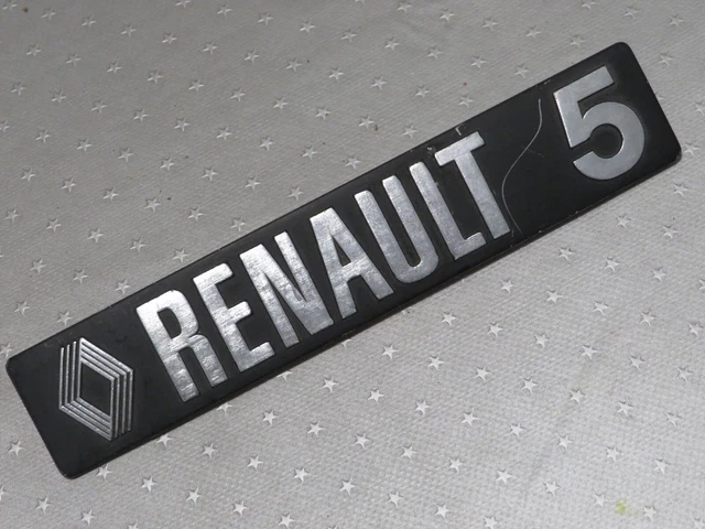 SIGLE LOGO EMBLÈME Renault 5 R5 coffre calandre capot boite à gant aile ...