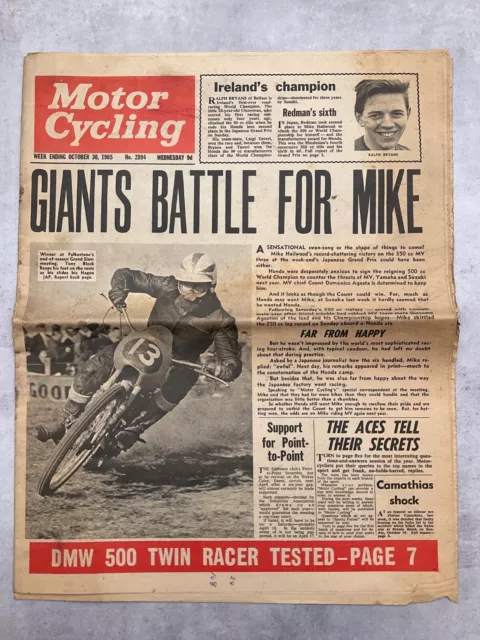 MOTOR CYCLING - 30 October 1965 - DMW Typhoon, Moto-Cross - Vintage ...