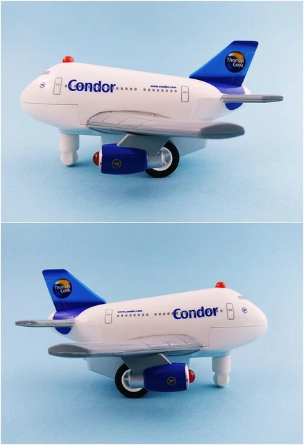 CONDOR THOMAS COOK Airlines Toy Fun Plane Boeing B747-400 Sound Lights ...
