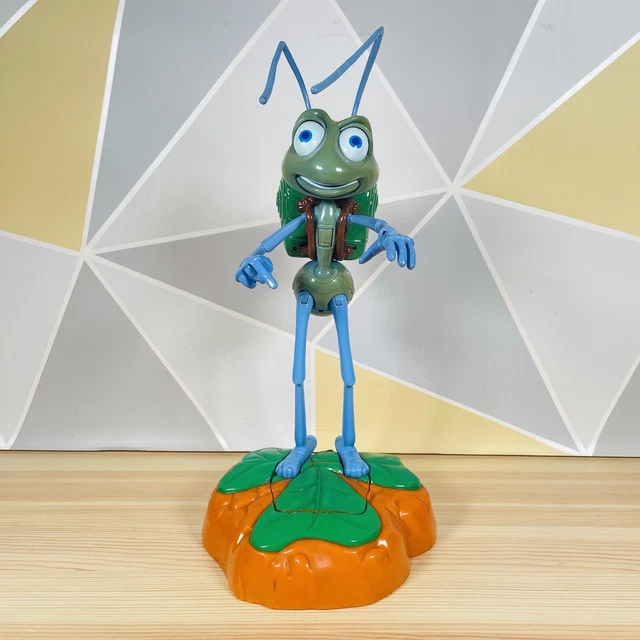 DISNEY PIXAR BATTERY Operated Talking Flik From A Bugs Life Figurine ...
