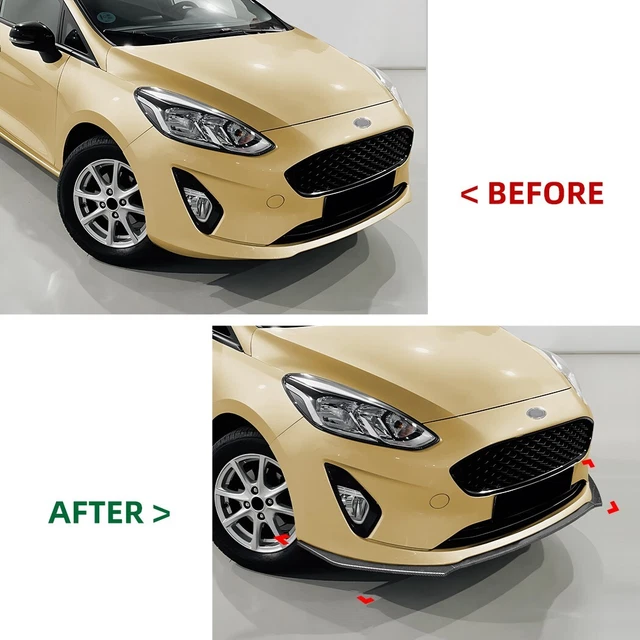 FORD FIESTA MK8 Titanium Zetec T Front Bumper Splitter Spoiler Lip Wing ...