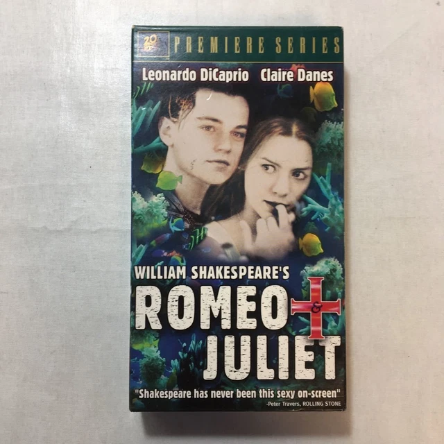 ROMEO JULIET VHS Leonardo Dicaprio Starring Claire Danes Video 1999 5 ...