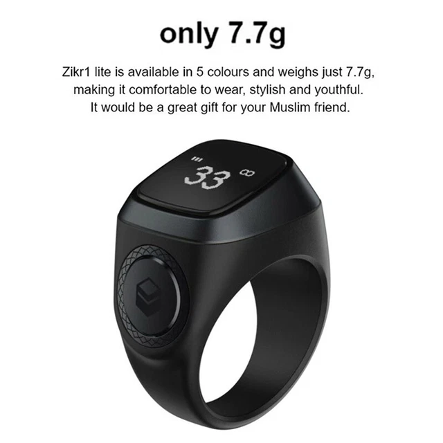 SMART TASBIH TALLY Counter Ring for Muslims Zikr Digital Tasbeeh 5 ...