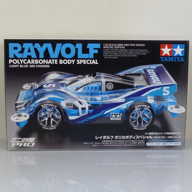 UK STOCK - Tamiya 95572 Mini 4WD Pro Ray Wolf Light Blue Special ...
