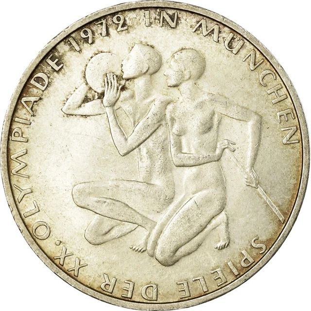 MONNAIE, RÉPUBLIQUE FÉDÉRALE allemande, 10 Mark, 1972, Munich, TTB ...