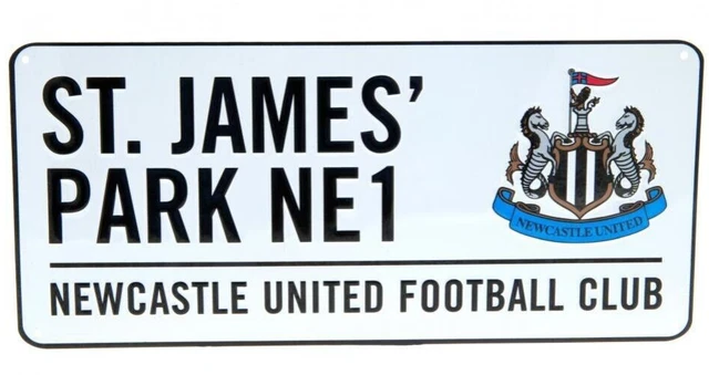 NEWCASTLE UNITED STREET Sign Official Merchandise St. James Park NE1 ...