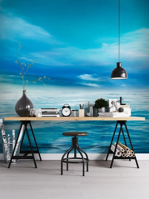 3D BLUE OCEAN O211 Wallpaper Wall Murals Removable Wallpaper Sticker Eve $36.99 - PicClick AU
