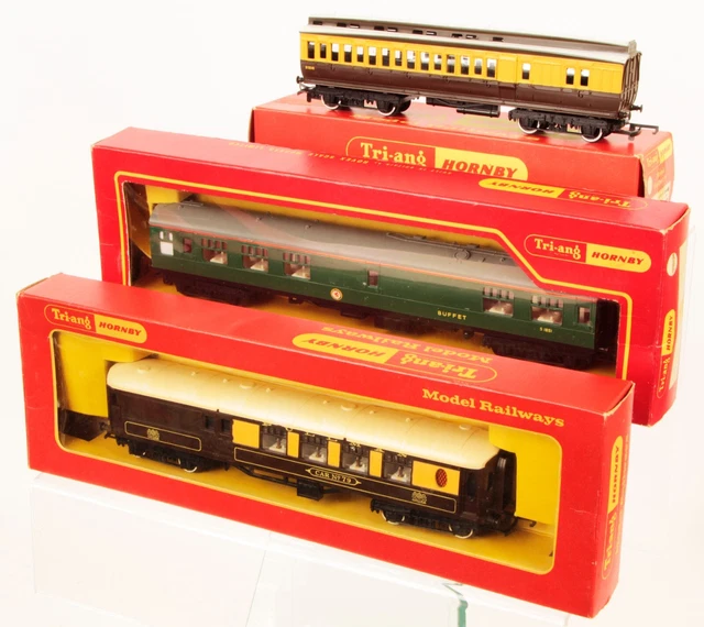 TRIANG HORNBY R328 Pullman R333 Gwr Clerestory R624 Br Buffet Car Nr ...