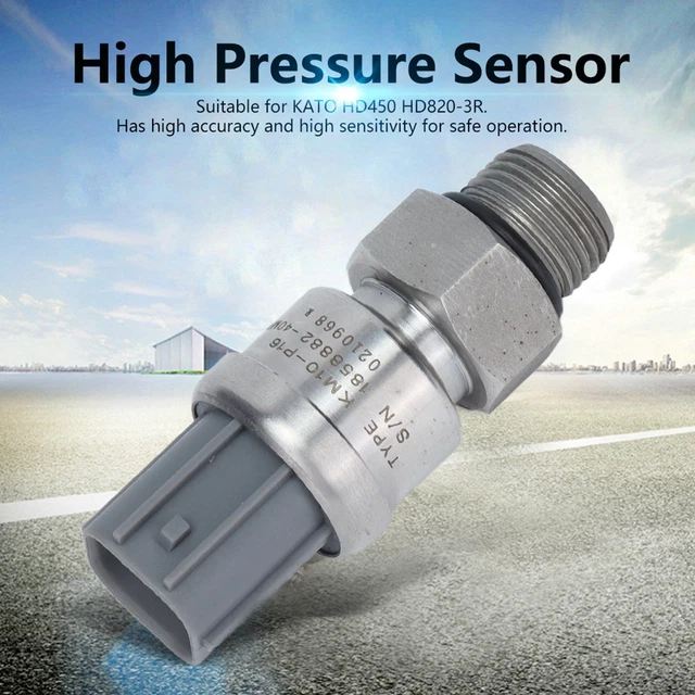EXCAVATOR SENSORS KM10-P16 40Mpa High Pressure Sensor For KATO HD450 ...