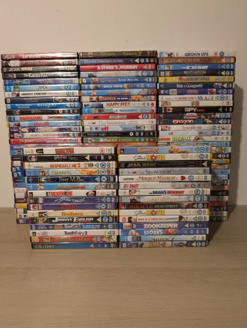 120+ FILM DVD Job Lot Bundle Wholesale - Kids, Family, Adventure ...