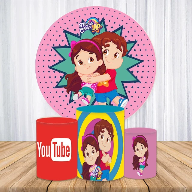 MONA CARTOON THEME Circle Birthday Backdrop Kit For Kid $35.97 ...