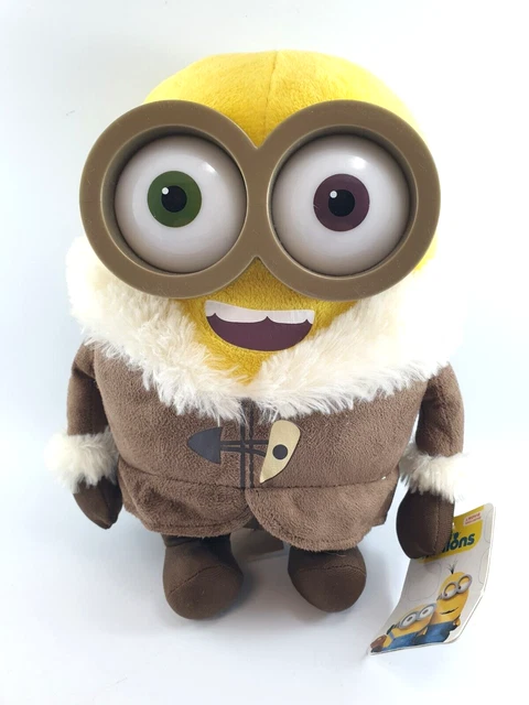 RARE DESPICABLE ME Minions Eskimo Bob 2 yeux manteau marron 12 pouces ...