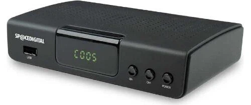 SPACE DIGITAL DECODER Digitale Terrestre DVB-T2 HEVC H.265 LAN USB HDMI ...