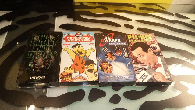 VHS TAPES CLASSIC Videos Red Dwarf Ninja Turtles Flintstones Pee Wee ...