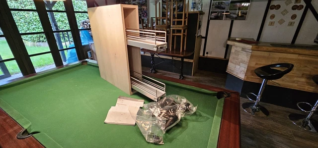 HOWDENS 150MM PULL OUT BASE UNIT GREY OAK CABINET WITH LEGS AND FIXINGS ...