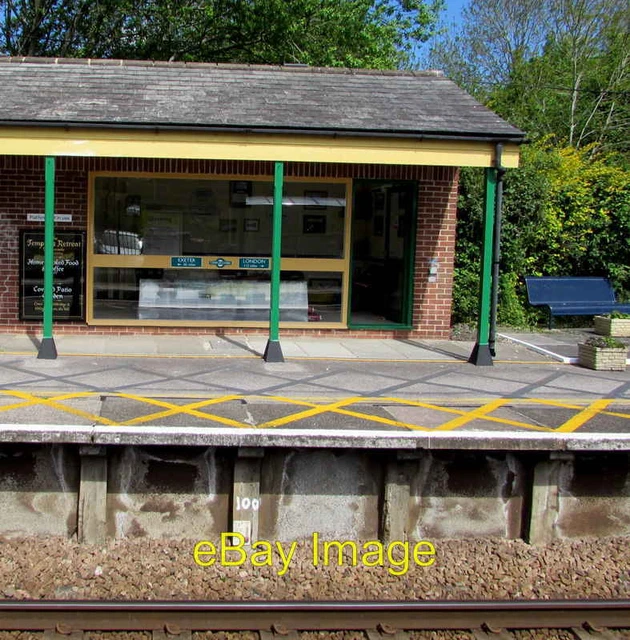 PHOTO 6X4 RAILWAY distances from Templecombe Abbas Combe On a building ...