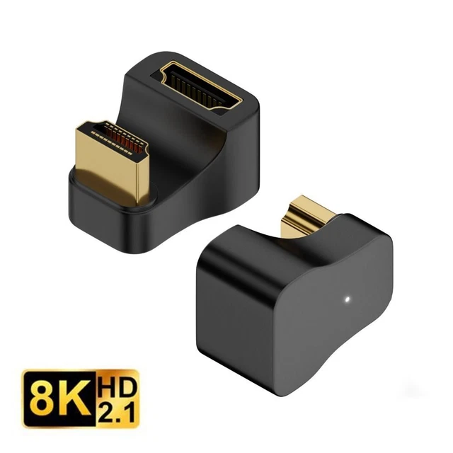 U-SHAPED MALE TO Female 8K 60Hz HDMI-Compatible 2.1 Converter Extension ...