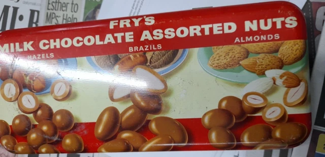 VINTAGE 1960S CADBURY Limited Fry Milk Chocolate Assorted Nuts Tin £7. ...