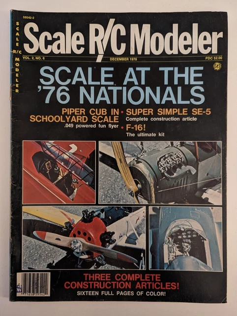 VINTAGE SCALE R/C Modeler Magazine December 1976 Radio Control Models £10.61 - PicClick UK
