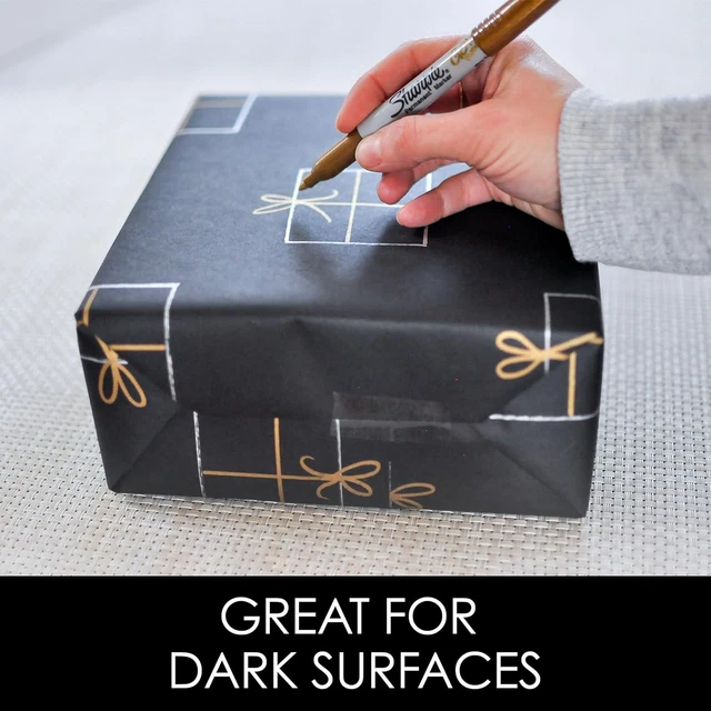 SHARPIE PERMANENT MARKERS | Fine Tip | Assorted Metallic Colours | 3 ...