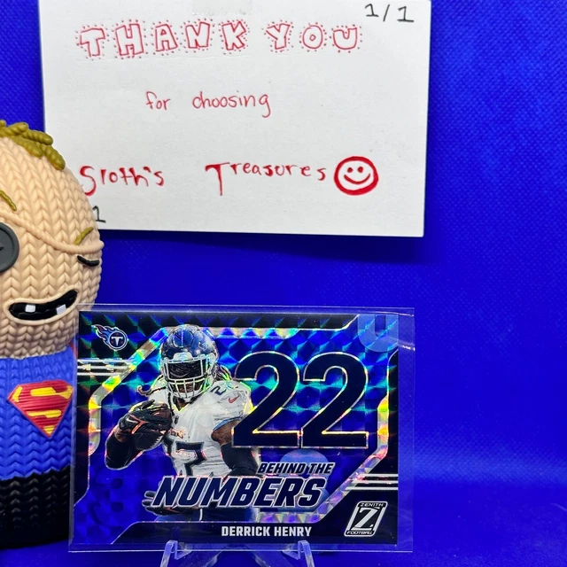 2023-24 PANINI ZENITH Derrick Henry #7 Behind the Numbers Titani ...