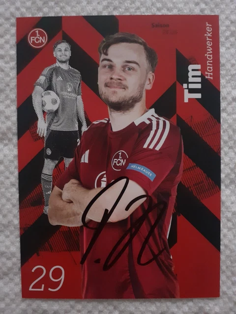 AUTOGRAMMKARTE TIM HANDWERKER 1. FC Nürnberg Saison 2024/2025 EUR 1,00 ...