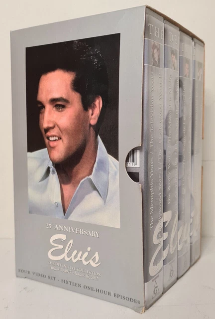 25TH ANNIVERSARY ELVIS Presley The Definitive Collection 4 Vhs Box Set ...