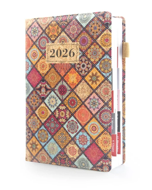 AGENDA GIORNALIERA 2026 Formato A5（Gen Dic 2026） Festività Multilingue ...